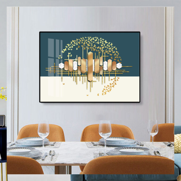 Modern Floral Style Crystal Porcelain 5D Diamonds Wall art