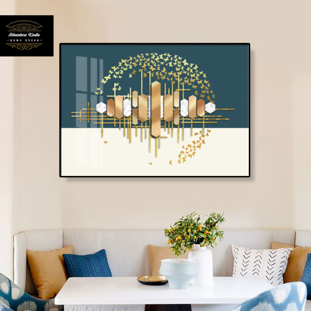 Modern Floral Style Crystal Porcelain 5D Diamonds Wall art