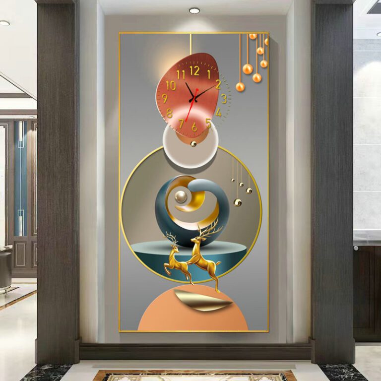 Modern Stylish Crystal Porcelain 3D Wall Clock - Adventure Kastle Home ...