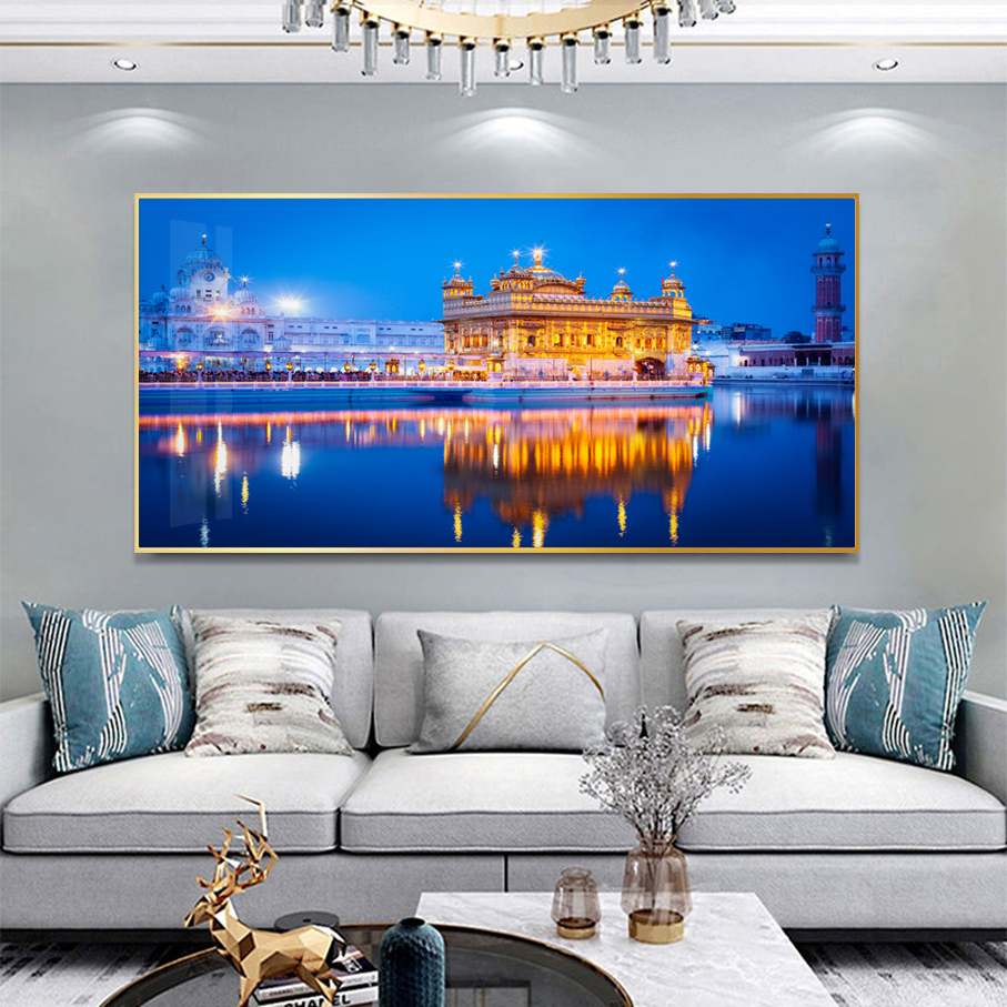3D Sikh Religious Golden Temple Wall Art – Adventure Kastle Home Decor