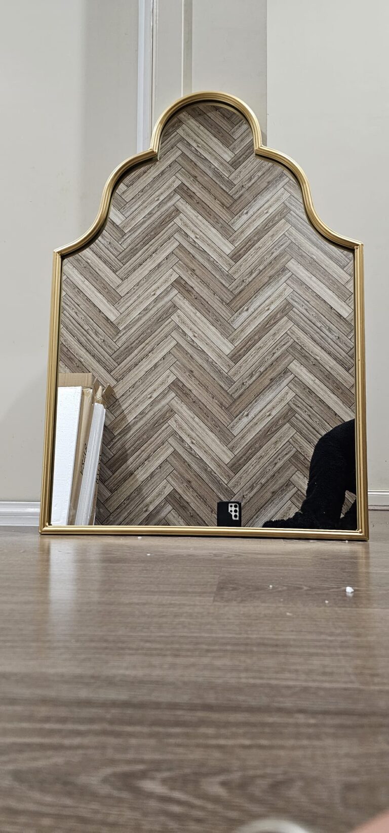 Decorative Metal Rectangle Wavy Golden Mirror - Adventure Kastle Home Decor