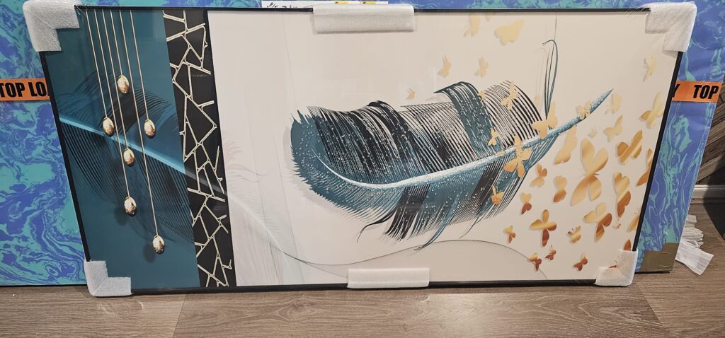 Crystal Porcelain 5D Wall Art Feathers and Butterflies - Adventure ...