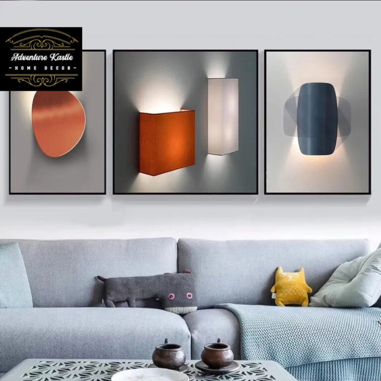 Modern Luxury Look Abstract Shapes Crystal Porcelain 5D Wall Art ...