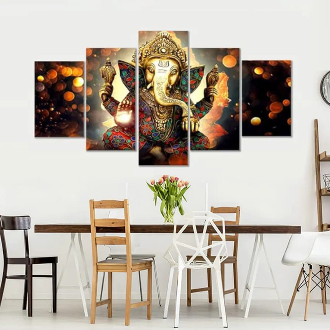 Feng Shui Vastu Crystal Porcelain with Diamonds Wall Art